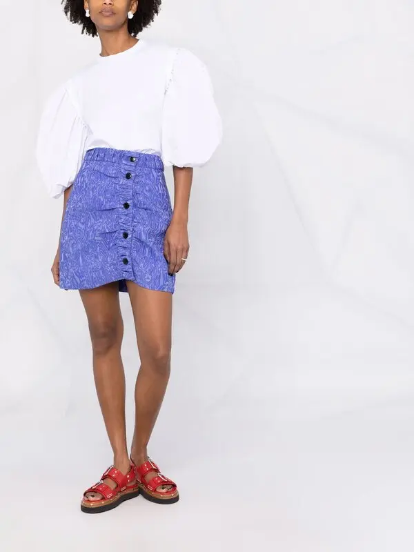 GANNI Asymmetrical Mini Skirt