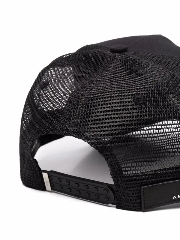 Amiri Three Star Patch Trucker Hat - Black