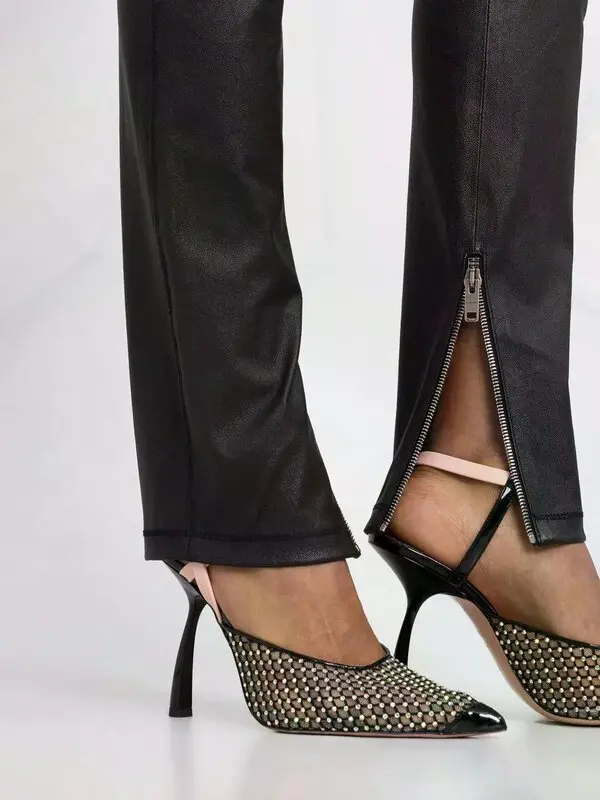 Givenchy Polished-finish Zip-detail Trousers