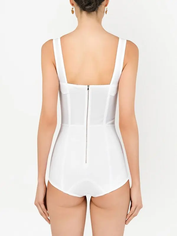 Dolce & Gabbana Floral-lace Corset Bodysuit