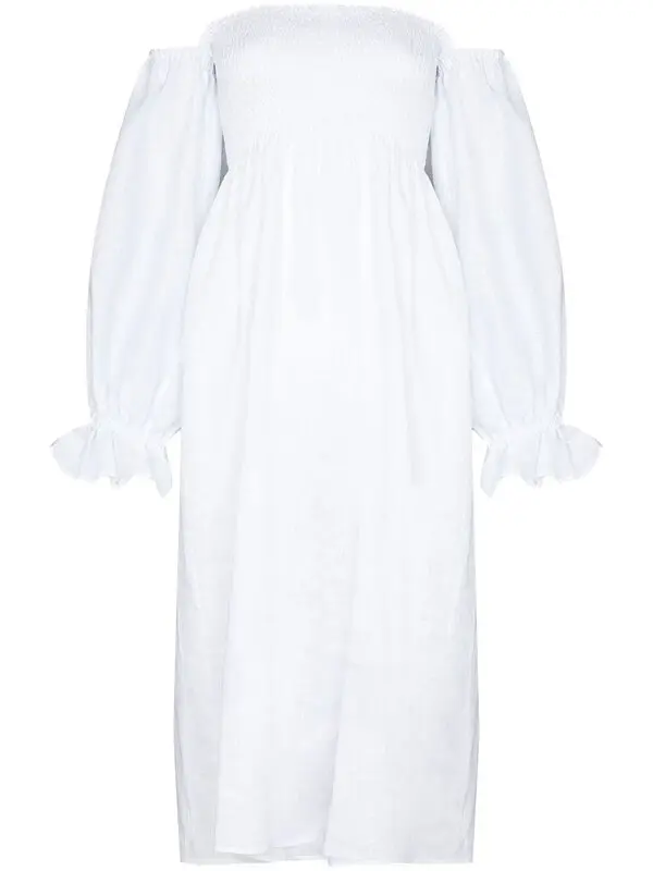 Sleeper Atlanta Linen Midi Dress