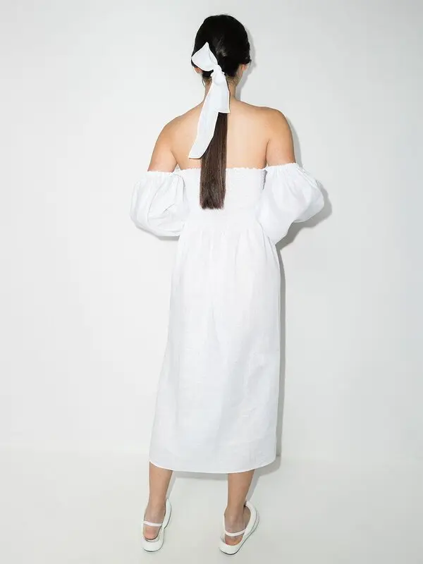 Sleeper Atlanta Linen Midi Dress