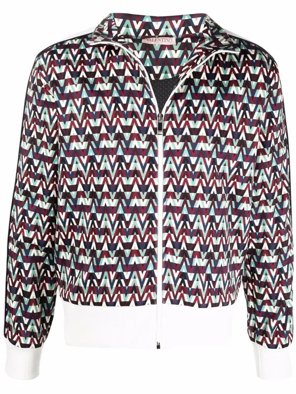 Valentino Garavani Optical-print Track Jacket