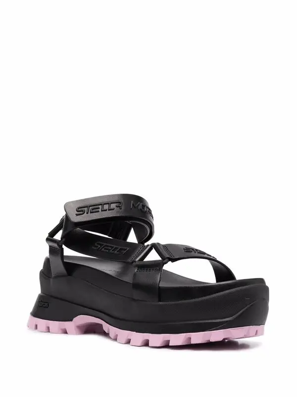 Stella McCartney Trace Logo-embossed Flatform Sandals