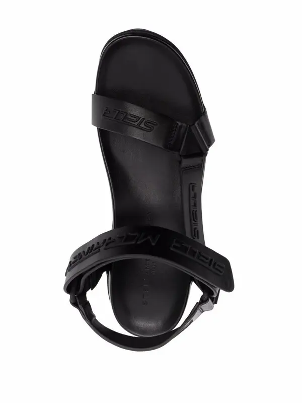 Stella McCartney Trace Logo-embossed Flatform Sandals