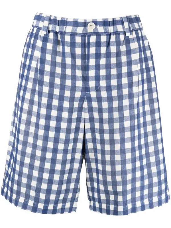 Jacquemus Check Bermuda Shorts - Blue