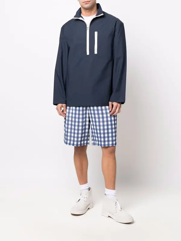 Jacquemus Check Bermuda Shorts - Blue