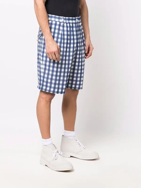 Jacquemus Check Bermuda Shorts - Blue