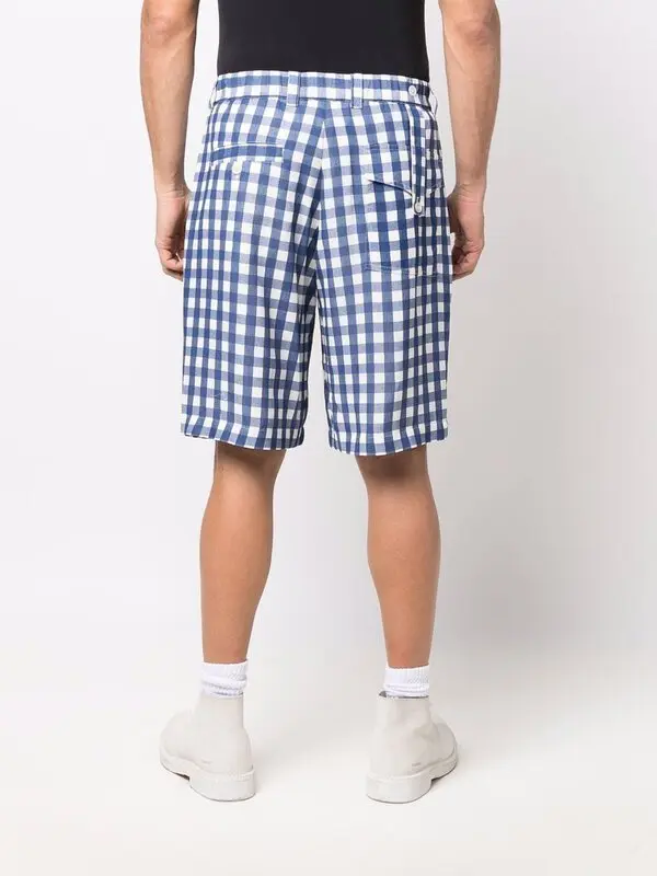 Jacquemus Check Bermuda Shorts - Blue