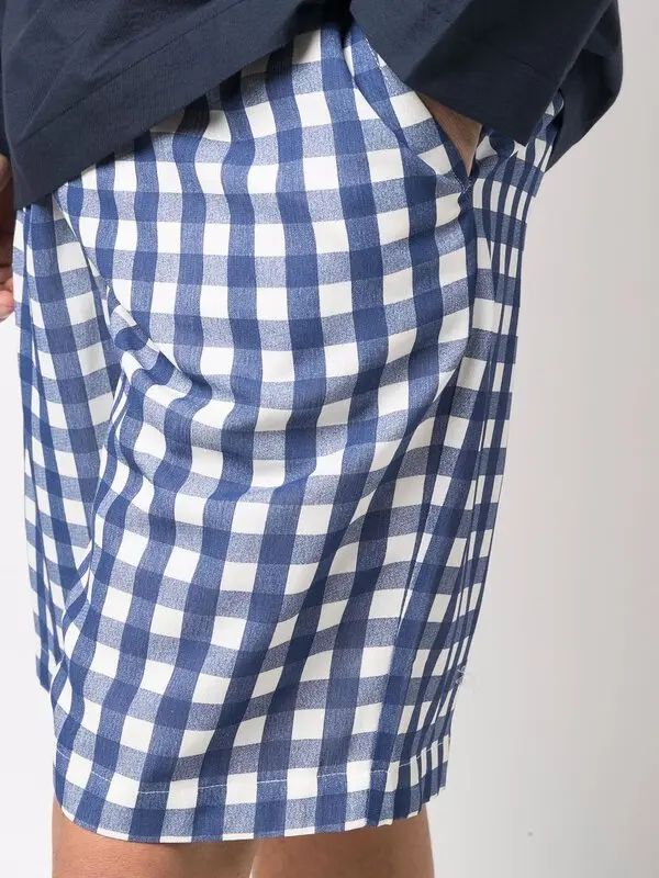 Jacquemus Check Bermuda Shorts - Blue