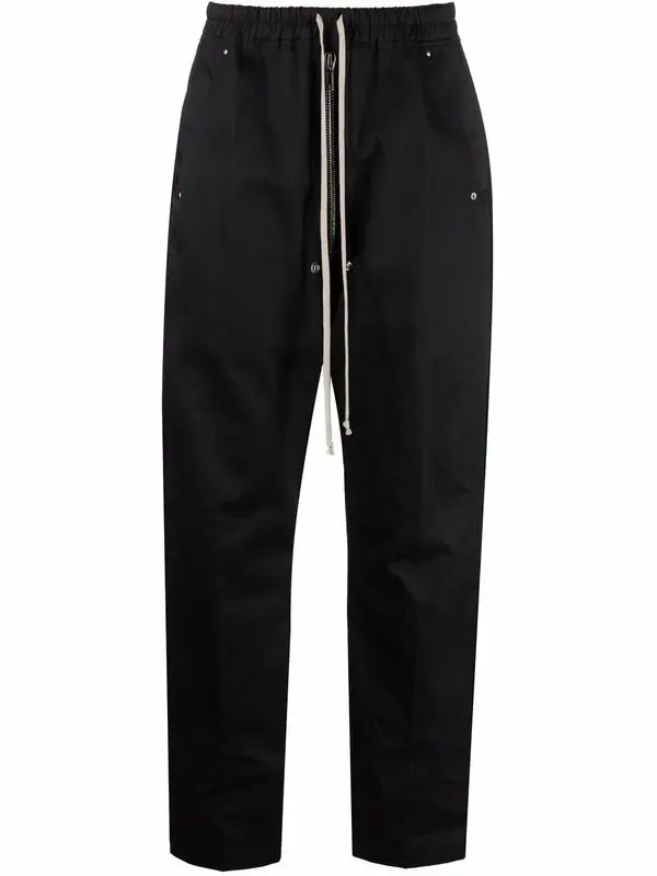 Rick Owens Drop-crotch Drawstring Trousers - Black