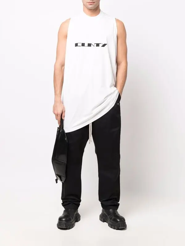 Rick Owens Drop-crotch Drawstring Trousers - Black