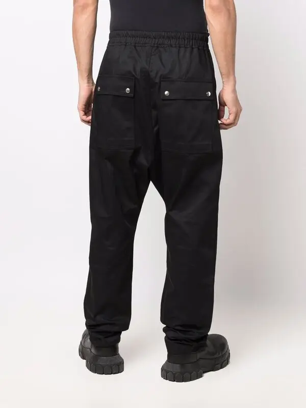 Rick Owens Drop-crotch Drawstring Trousers - Black