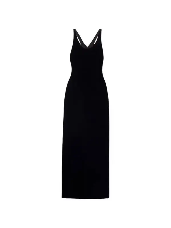 Saint Laurent Cut-out Silk Dress