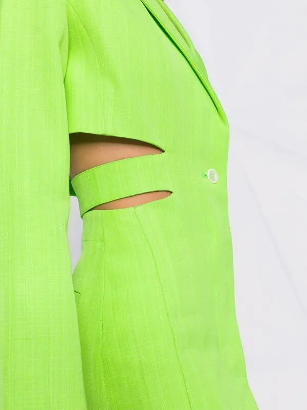 Jacquemus Bari Cut-out Tailored Dress - Green