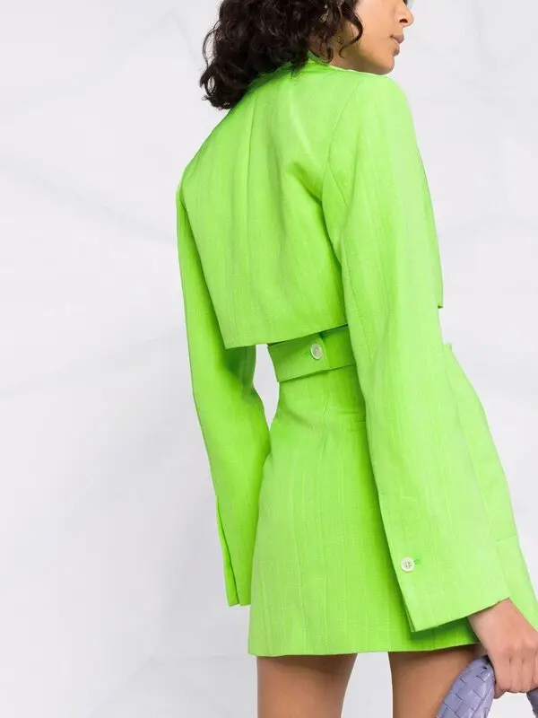 Jacquemus Bari Cut-out Tailored Dress - Green