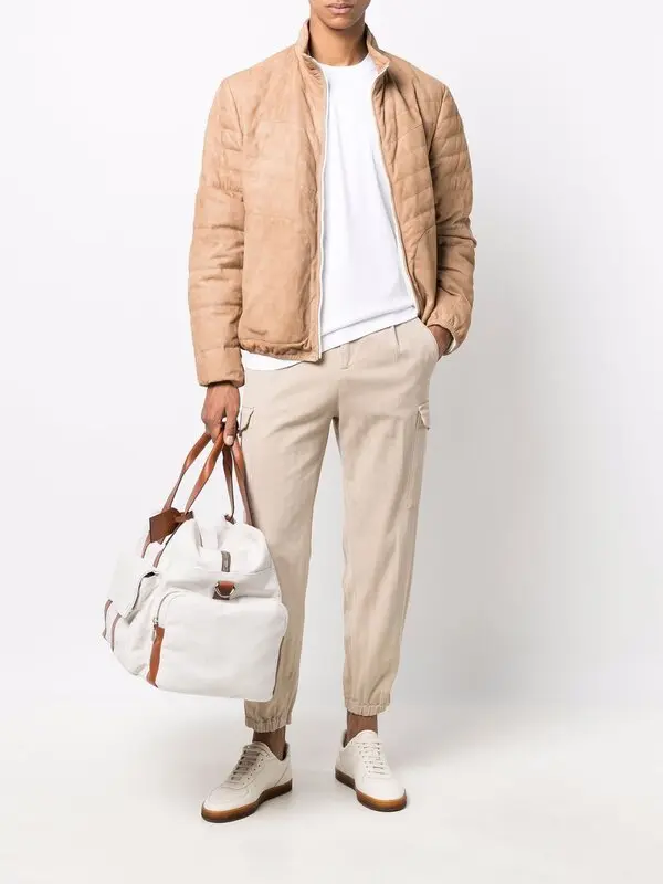 Brunello Cucinelli Tapered Cotton Trousers