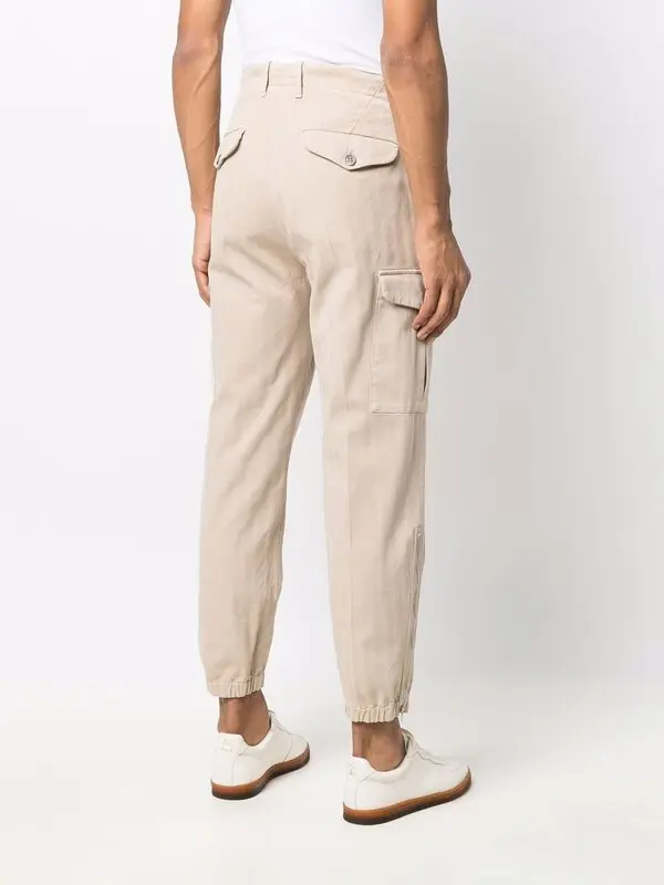 Brunello Cucinelli Tapered Cotton Trousers