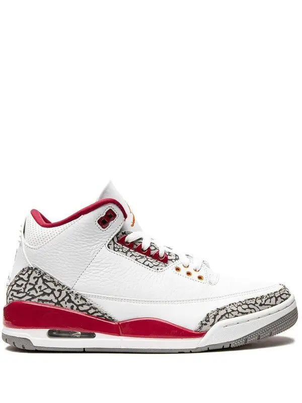 JORDAN Air 3 Cardinal Sneakers - White