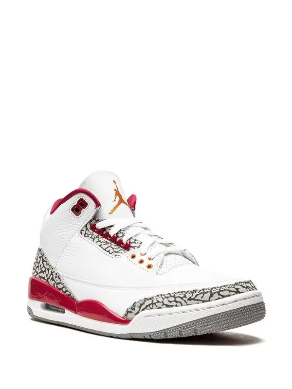 JORDAN Air 3 Cardinal Sneakers - White