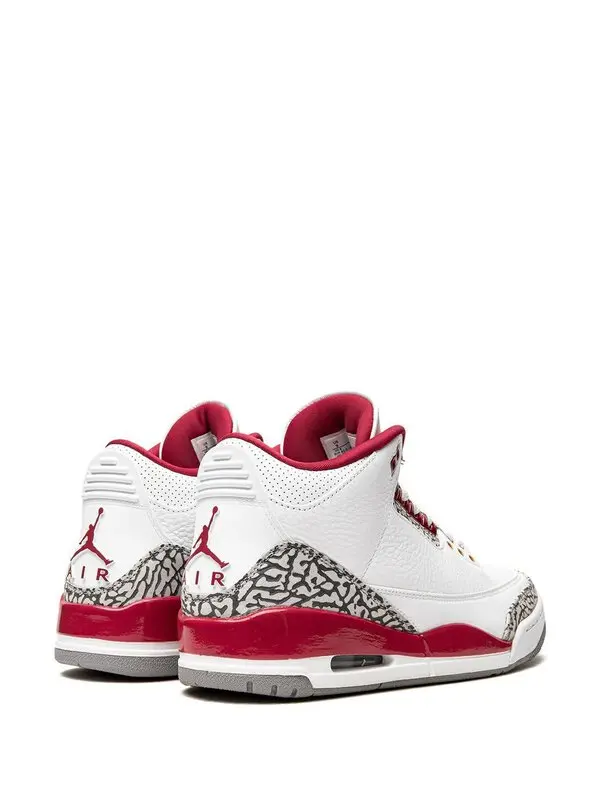 JORDAN Air 3 Cardinal Sneakers - White