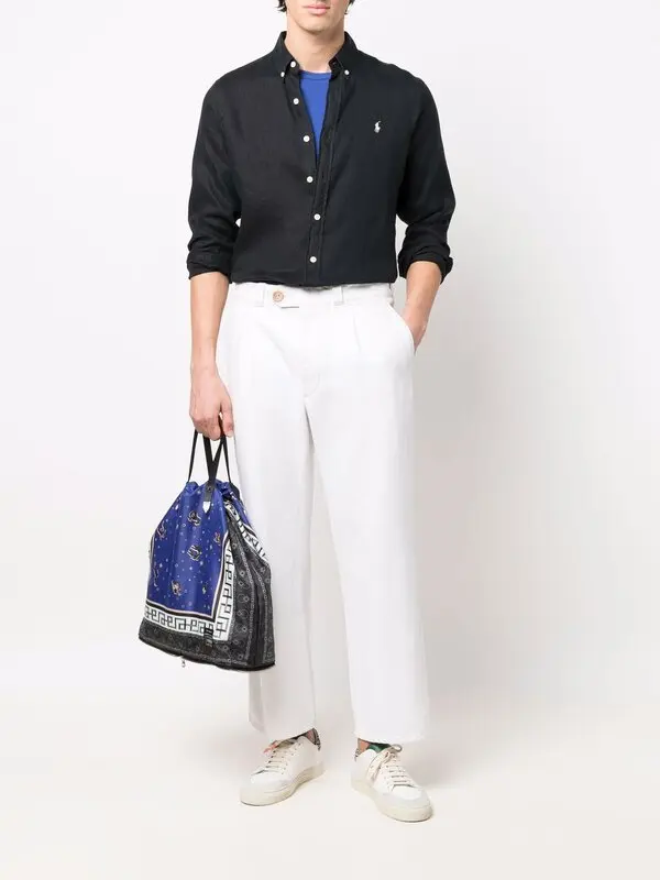 Polo Ralph Lauren Logo Button-down Shirt - Black