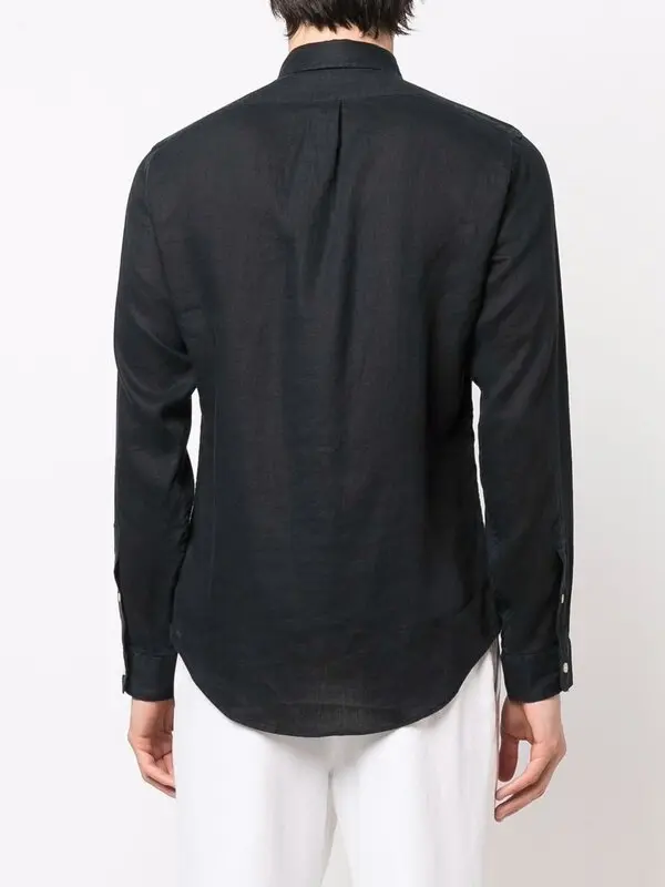 Polo Ralph Lauren Logo Button-down Shirt - Black