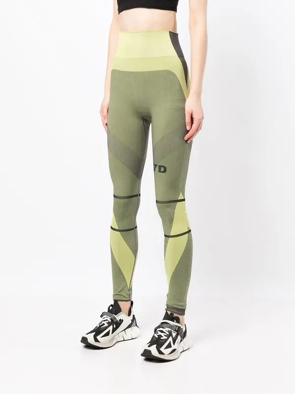 7 DAYS ACTIVE Logo-print Leggings - Yellow