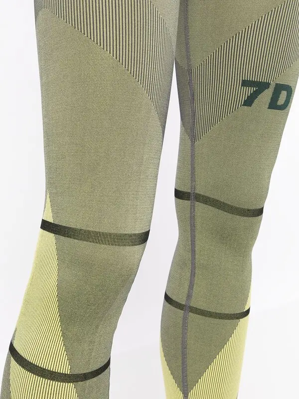 7 DAYS ACTIVE Logo-print Leggings - Yellow