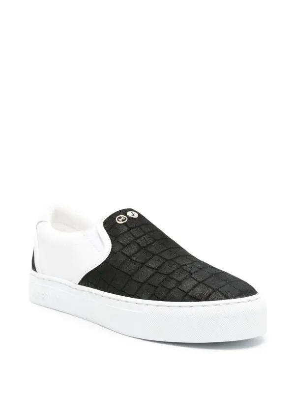 HIDE&JACK Fuji Croco Slip-on Sneakers