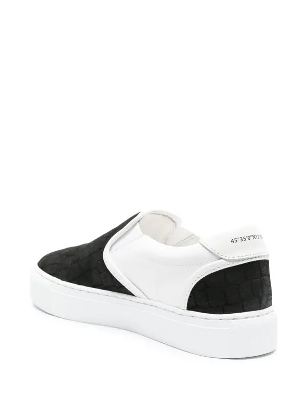 HIDE&JACK Fuji Croco Slip-on Sneakers