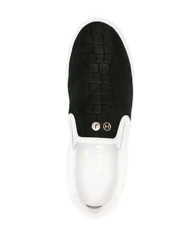 HIDE&JACK Fuji Croco Slip-on Sneakers