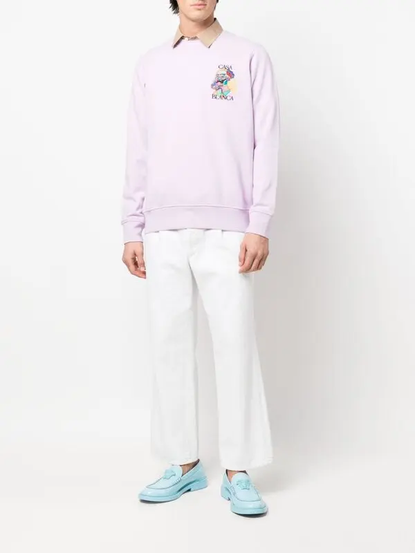 Casablanca Logo-embroidered Sweatshirt