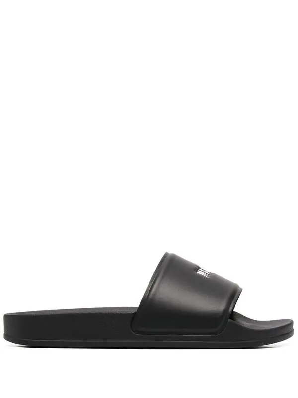MSGM Logo-print Slides - Black