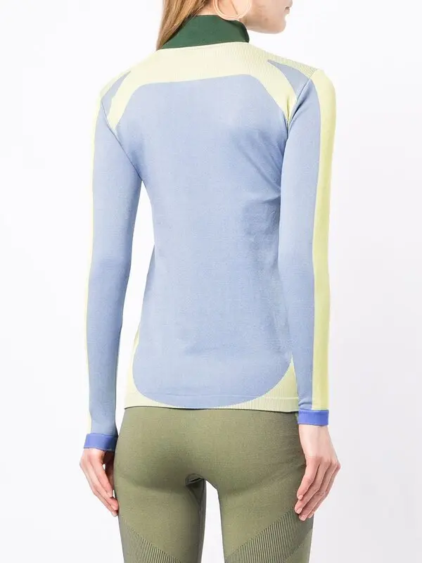 7 DAYS ACTIVE Long-sleeved Half-zip Jumper - Blue