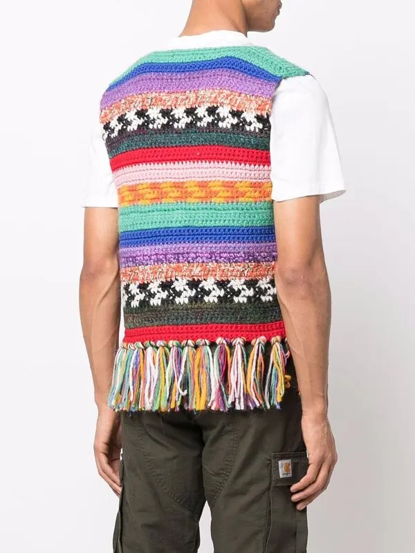 Dsquared2 Fringed Colour-block Waistcoat
