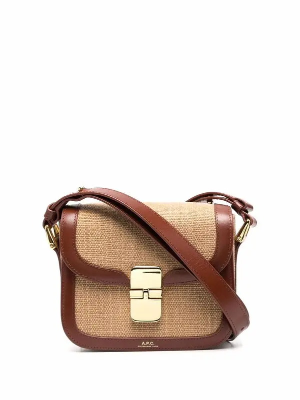 A.p.c. Mini Grace Jute Crossbody Bag