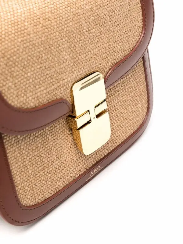 A.p.c. Mini Grace Jute Crossbody Bag