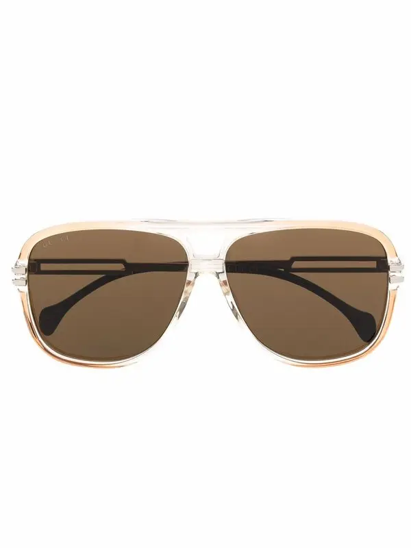 Gucci Tinted Pilot Sunglasses - Neutrals