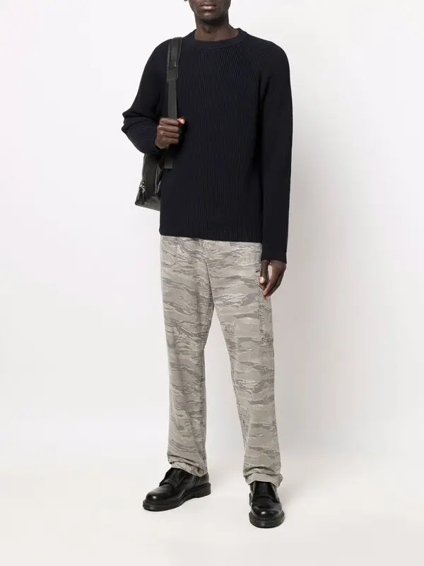 Woolrich Ribbed-knit Crew-neck Jumper