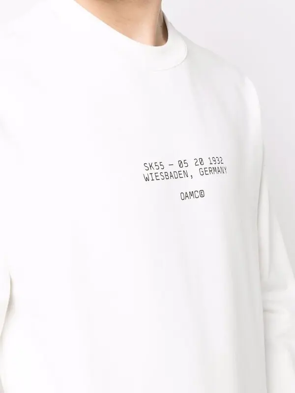 OAMC Cotton Slogan Print Sweatshirt