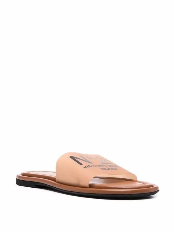 N°21 Logo-print Flat Sandals