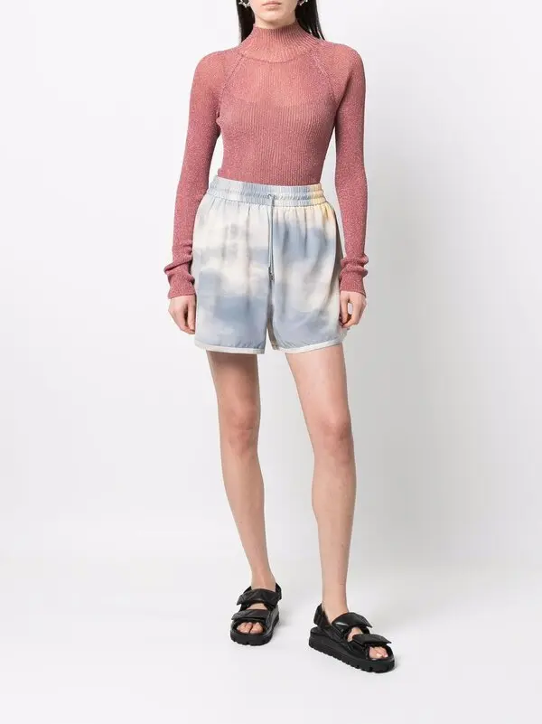 Alexander McQueen Tie-dye Silk Shorts