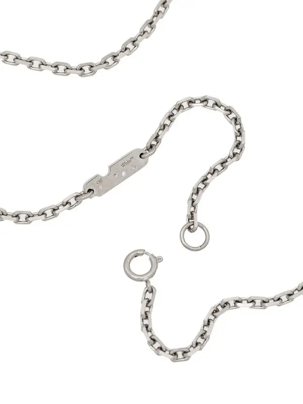 Off-White Arrow Chain Necklace - Silver | Editorialist