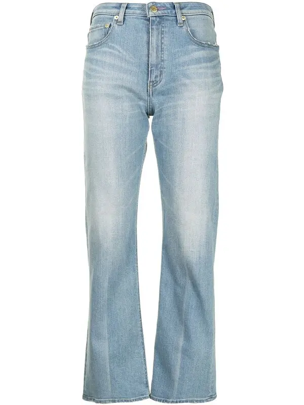 TU ES MON TRESOR The Amethyst Flare Leg Jeans - Blue