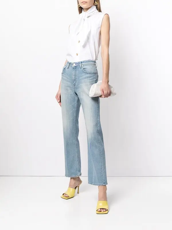 TU ES MON TRESOR The Amethyst Flare Leg Jeans - Blue