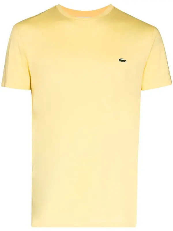 Lacoste Logo-patch Cotton T-shirt - Yellow