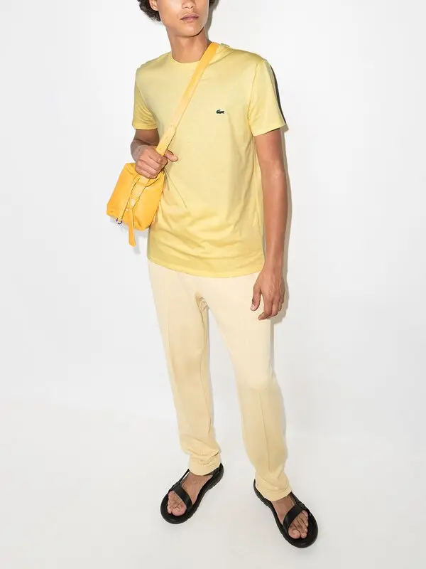 Lacoste Logo-patch Cotton T-shirt - Yellow