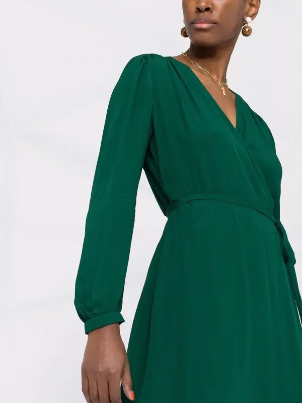 green emerald velvet dress Lame Satin Jacquard Gown With Square Neckline In Dark Ivy main image 0