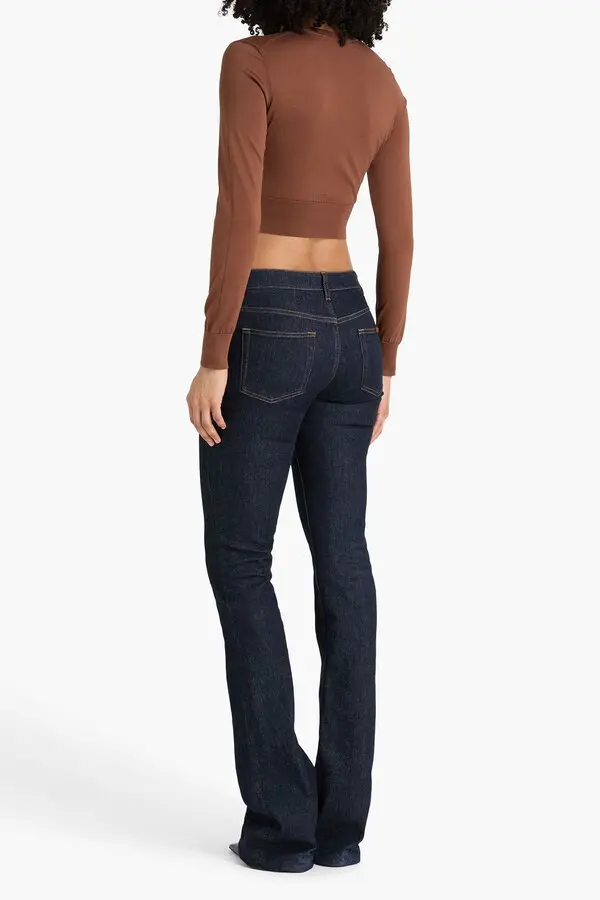 Dolce & Gabbana Cropped Silk Knit Sweater